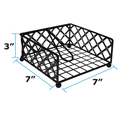 Blue Donuts Lattice Flat Napkin Holder