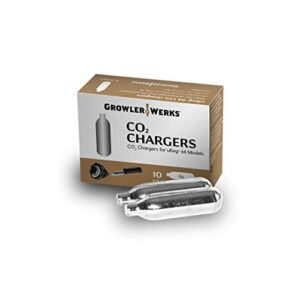 growlerwerks ukeg 64 co2 chargers 8g, box of 10