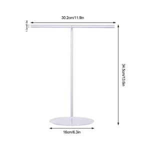 Liuyoyo Bathroom Hand Towel Holder Stand,T-Shape Acrylic Standing Hand Towel Holder,Towel Rack Stand countertop Towel Holder Tower Bar for Bathroom Kitchen Countertop