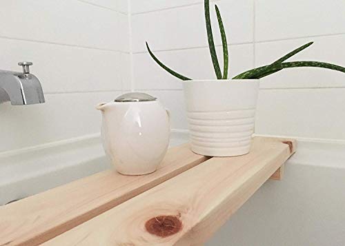 Bathtub Bench/Caddy Made from Hinoki Japanese Cypress Wood