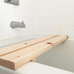 Bathtub Bench/Caddy Made from Hinoki Japanese Cypress Wood