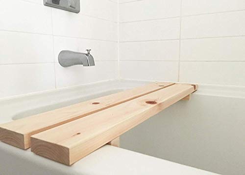 Bathtub Bench/Caddy Made from Hinoki Japanese Cypress Wood