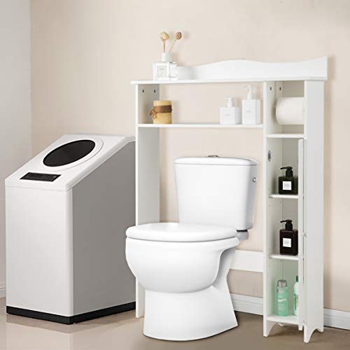 Casart Bathroom SpaceSaver Over-The-Toilet Storage Shelf Bathroom Storage Cabinet Organizer (42" Height)