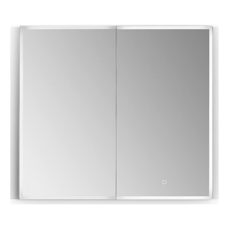 Altair Design Carsoli 36" Clear Glass Surface-Mount/Recessed LED Mirror Medicine Cabinet