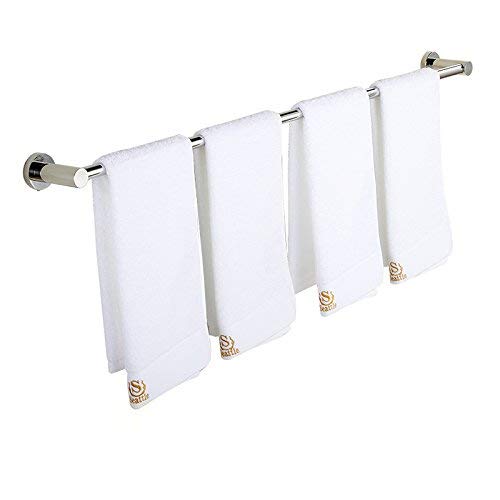 -Shelf Balcony Bathroom Towel Rail,Towel Rack Punch-Free Towel Bar, Towel Rail, Bathroom Towel Bar, Bathroom Accessories, Single Rod, Stainless Steel, Multiple/100Cm