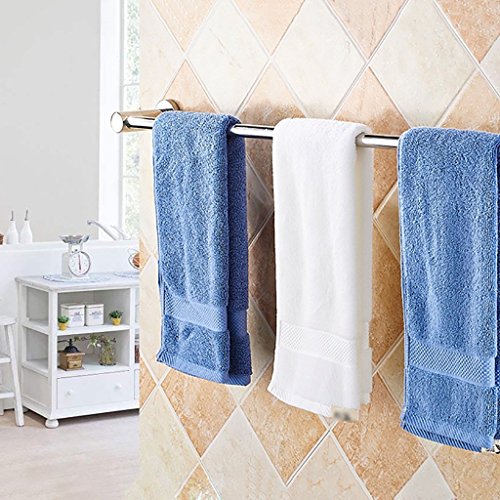 -Shelf Balcony Bathroom Towel Rail,Towel Rack Punch-Free Towel Bar, Towel Rail, Bathroom Towel Bar, Bathroom Accessories, Single Rod, Stainless Steel, Multiple/100Cm