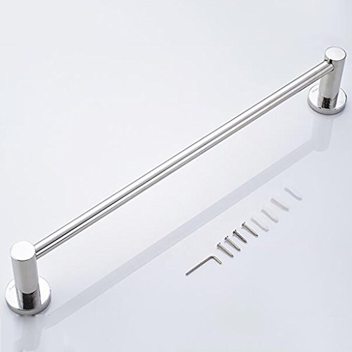 -Shelf Balcony Bathroom Towel Rail,Towel Rack Punch-Free Towel Bar, Towel Rail, Bathroom Towel Bar, Bathroom Accessories, Single Rod, Stainless Steel, Multiple/100Cm