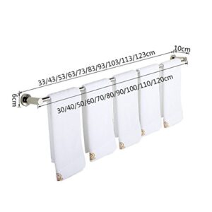 -Shelf Balcony Bathroom Towel Rail,Towel Rack Punch-Free Towel Bar, Towel Rail, Bathroom Towel Bar, Bathroom Accessories, Single Rod, Stainless Steel, Multiple/100Cm