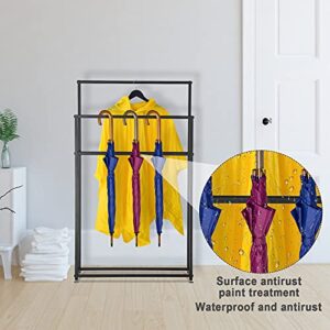 -Shelf Balcony Bathroom Towel Rack Stand for Bathroom Floor,Free Standing Towel Hanging Rack Matte,Metal Modern Blanket Rack Indoor Outdoor Use/85 * 20 * 110Cm