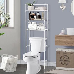 semofo over the toilet storage organizer,3-tier bathroom storage shelves rack with metal frame above toilet bathroom storage rack shelf free standing bathroom organizer