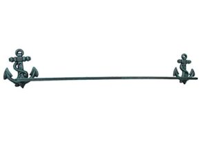 seaworn blue cast iron anchor bath towel holder 27ââ‚¬ - home wall decor ââ‚¬â€œ home d