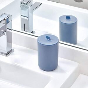 iDesign Cade Bathroom Accessories, 8 cm diameter x 13 cm, Dusty Blue