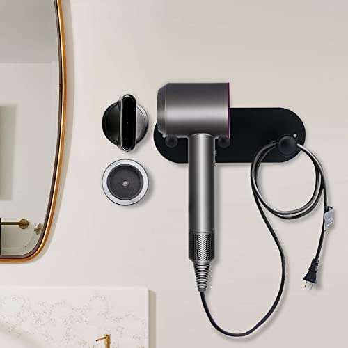 Hair Dryer Wall Mount, Blow Dryer Holder Rack for Dyson Supersonic Hair Care Tools Organizer, Easy Install