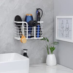 YIGII Hair Dryer Holder - Hair Tool Organizer/Blow Dryer Holder Wall Mount Bathroom Hair Styling Tools Organizer Basket for Hair Dryer, Flat Iron, Curling Wand Hot Hair Tool Holder