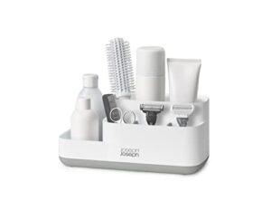 joseph joseph 70513 easystore bathroom storage organizer caddy countertop, gray, 11.9 x 11.6 x 24.9 cm