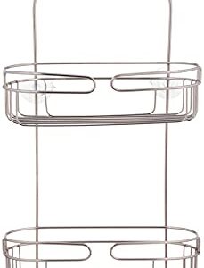 Zenna Home Shower, Stainless Steel Over-The-Showerhead Caddy, 2 Shelves with Soap Dish