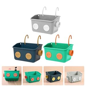 Cabilock Shower Organizer Shower Organizer Bath Plastic Hanging Basket bathroom wall basket bedside storage organizer plastic storage basket Bedside Sundries Bathtub Toy Storage Plastic Storage Bins