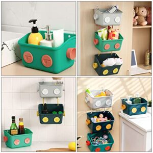 Cabilock Shower Organizer Shower Organizer Bath Plastic Hanging Basket bathroom wall basket bedside storage organizer plastic storage basket Bedside Sundries Bathtub Toy Storage Plastic Storage Bins