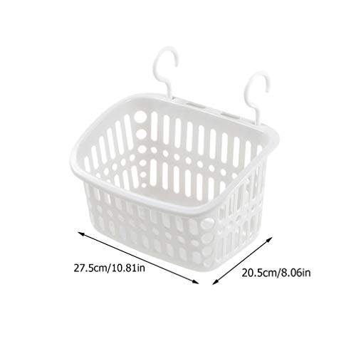 Cabilock Plastic Mesh Basket 2pcs Shower Caddy Basket Organizer Hanging Bathroom Shelf Wall Mounted Storage Rack for Sponge Shampoo Razors Conditioner Desk Organizer Basket