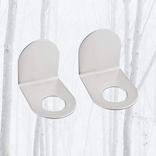 Cabilock 2 pcs Shampoo Holder Wall Mounted Stainless Steel Hand Shelf Shower Caddy Hanger for Bathroom Kitchen