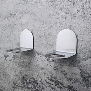 Cabilock 2 pcs Shampoo Holder Wall Mounted Stainless Steel Hand Shelf Shower Caddy Hanger for Bathroom Kitchen