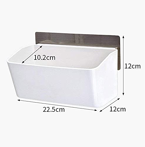 AOOF Bathroom Shelf Shower Organiser Wall-Mounted Plastic Punch Free No Trace Sticker Hook Drain