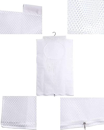 ALYER Mesh Shower Tote Caddy and Hanging Mesh Laundry Bag