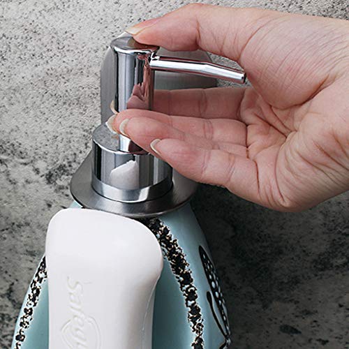 Stainless Steel Wall Mount Soap Shower Gel Dispenser Bottle Holder Hook Hanging Kitchen Shelf Organizer Rack