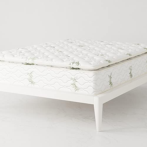 Signature Sleep 13-Inch Hybrid Coil Mattress, Bamboo Fabric, Independently Encased Coils, Pillow-Top, Bed-in-a-Box, Full