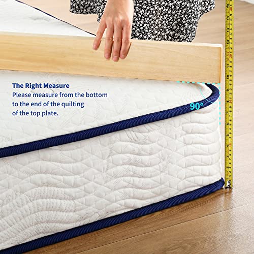 Olee Sleep 9 Inch Breeze Gel Infused Memory Foam Innerspring Mattress, Mattress In a Box, CertiPUR-US Certified, Twin