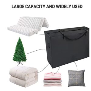 Andacar Folding Mattress Storage Bag for Tri-Fold Mattress, Fits Up for Queen 6 Inch Mattress Folding Mattress Bag - 58 X26 X18 Inches