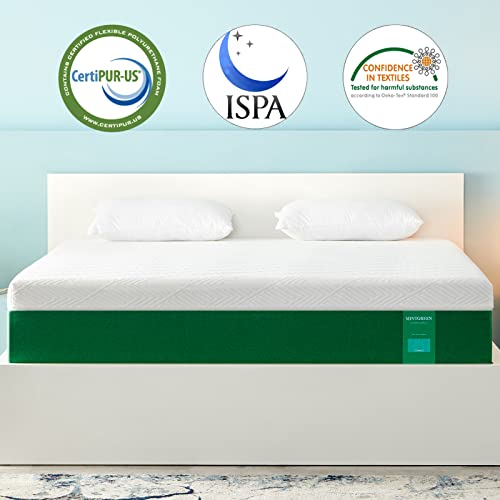 mintgreen Queen Mattress, 8 inch Gel Memory Foam Mattress with CertiPUR-US Certified Foam Bed Mattress in a Box for Sleep Cooler & Pressure Relief, Queen Size Mattress