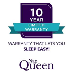 NapQueen Cashmere, 14" Twin XL Hybrid of Memory Foam and Edge Support Pocket Coils, Pillow Top Mattress