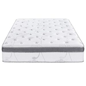 PrimaSleep Memory Foam 12 Inch Multi-Layered Hybrid Euro Box Top Spring Mattress/Non Weaving/Innerspring Full,Plush