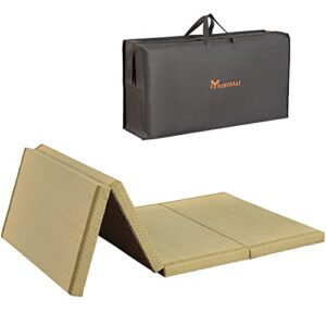 mustmat tatami mat thick japanese floor mattress rush grass tatami bed twin 35.4" x 78.7" x 1.8"