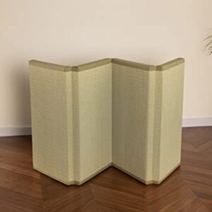 MustMat Tatami Mat Thick Japanese Floor Mattress Rush Grass Tatami Bed Twin 35.4" x 78.7" x 1.8"