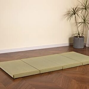 MustMat Tatami Mat Thick Japanese Floor Mattress Rush Grass Tatami Bed Twin 35.4" x 78.7" x 1.8"