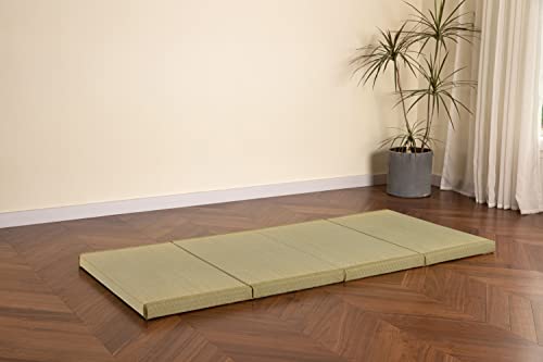 MustMat Tatami Mat Thick Japanese Floor Mattress Rush Grass Tatami Bed Twin 35.4" x 78.7" x 1.8"