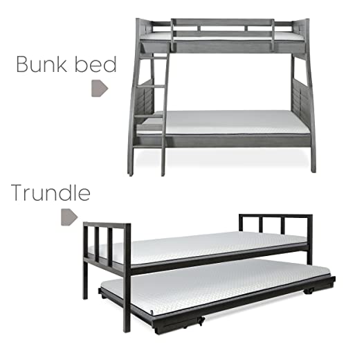 Milliard 5 in. Deluxe Memory Foam Mattress Twin, Dual-Sided - for Bunk Bed, Daybed, Trundle or Folding Bed Replacement (2 Pack)