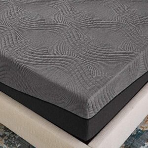 Slumber Solutions Active 14-inch Charcoal Memory Foam Mattress King