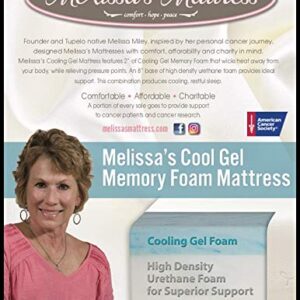 Melissa's Cool Gel Memory Foam Mattress