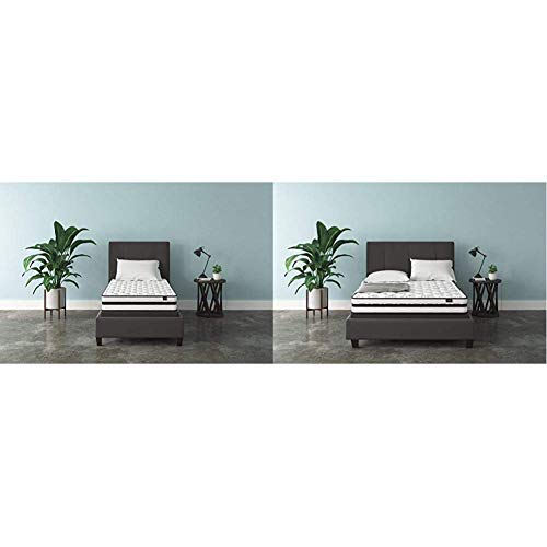 Signature Design by Ashley - 8 Inch Chime Express Hybrid Innerspring - Firm Mattress - Bed in a Box - Twin - White & Ashley Furniture Signature Design 8 Inch Innerspring Queen Mattress in a Box