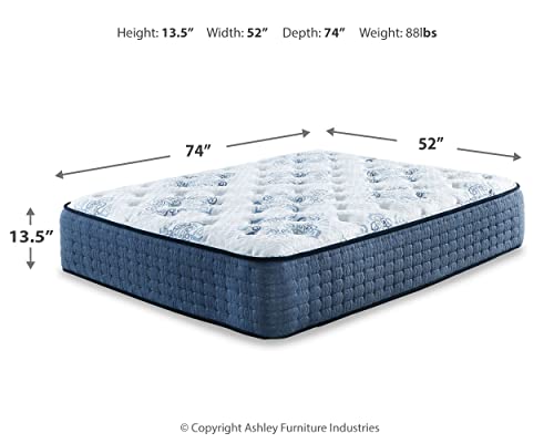 Signature Design by Ashley Mt Dana 15 Inch Firm Hybrid Mattress, CertiPUR-US Certified Foam, Full