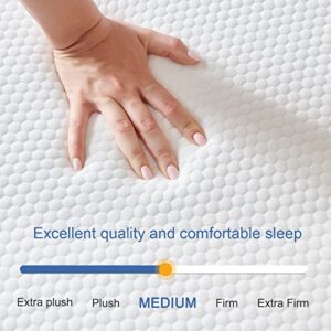 JINGWEI Narrow Twin Mattress 6 Inches Cooling-Gel Memory Foam Mattress Bed in a Box, Certified Foam, Pressure Relief Supportive, Medium Firm Narrow Twin Size Mattress, 30X 75 X 6inches