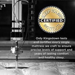 Kingsdown Passions Kelbrooke 16" Plush Euro Pillow Top Hybrid Mattress Queen, Cool Gel Memory Foam Layer Motion Isolation Quilted Top Premium Mattress