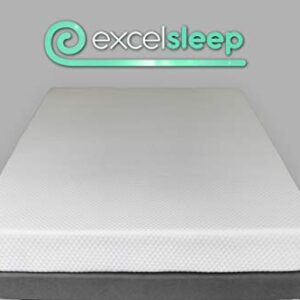 Excel Sleep American Made - 6" Gel Memory Foam Mattress, Medium-Firm Feel (RV/Short Queen - 60 x 75)