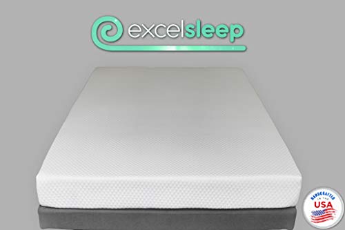 Excel Sleep American Made - 6" Gel Memory Foam Mattress, Medium-Firm Feel (RV/Short Queen - 60 x 75)