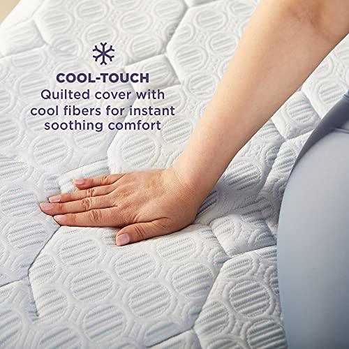 Sleep Innovations Ellis 12 Inch Advanced Cooling Gel Plus Memory Foam Mattress with Dual Cool Cover, Queen Size, Bed in a Box, Medium Support