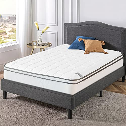 Mattress Solution Medium Plush Eurotop Pillowtop Innerspring Fully Assembled Mattress, Good for The Back, 75" X 33", 1