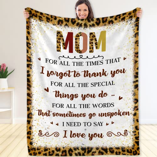 Fastpeace Gifts for Mom from Daughter Son, Blanket for Mom Mother, Birthday Christmas Newyear Gifts Idea, Throw Blankets for Women Blanket